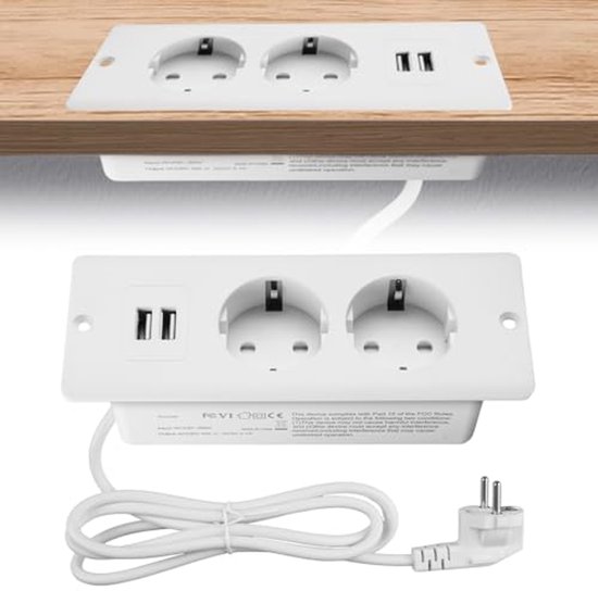 Retractable Table Socket with USB Ports - Multi Plug Power Strip for ...