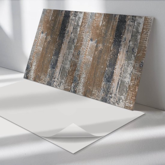 Wallfluent Vinyl Wandpaneel - Natuurlijke Stijl Planken PVC Muurpaneel ...