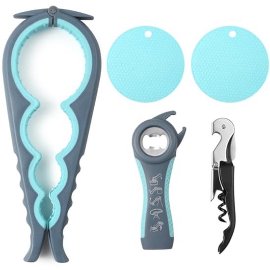 5-delige Multifunctionele Flessenopener Set - Universele Keukenhulp ...