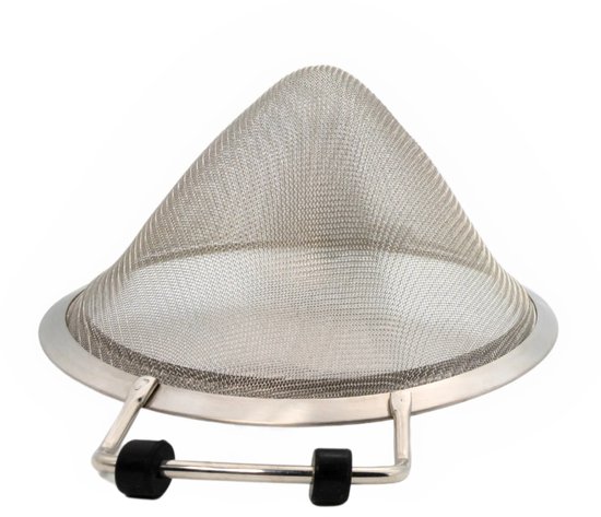 Triangle RVS Zeef met Antislipvoetjes – Puntig en Fijnmazig – Ø 18 cm | bol
