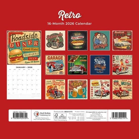 Retro Kalender 2026 | bol