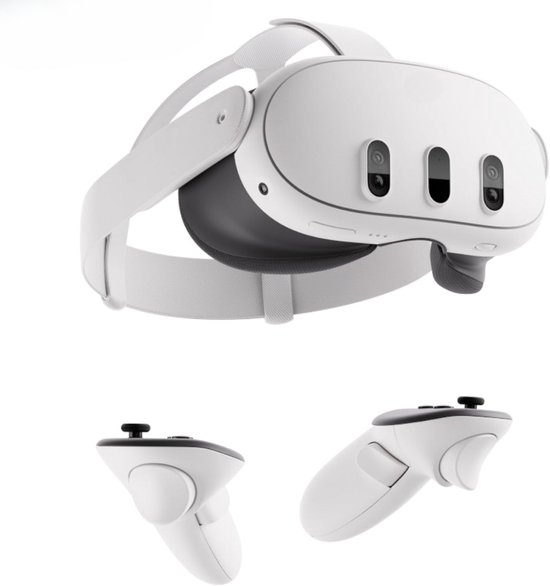 SCH® VR Bril met controllers - VR Bril - VR-brillen - Wit - 23cm x 22cm ...