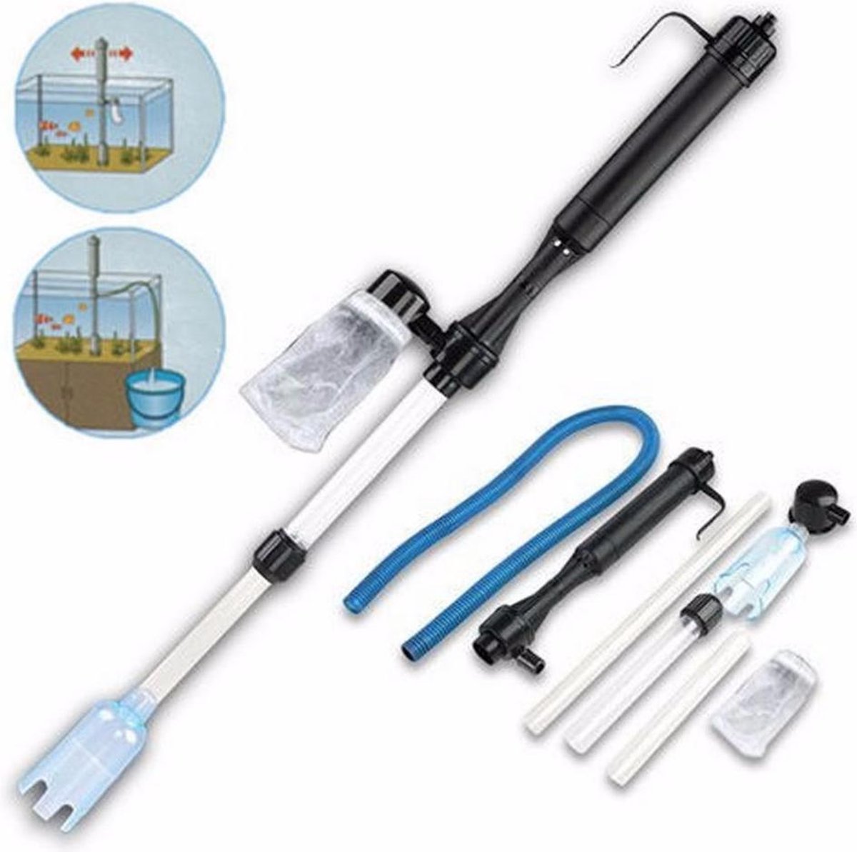 Aquarium Stofzuiger Elektrisch - Bodemreiniger - Aquarium Reiniging | bol