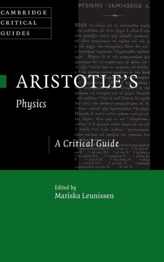 Aristotles Physics | 9781107031463 | Mariska Leunissen | Boeken | bol.com