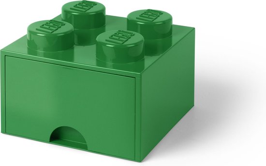 Lego - Opbergbox met Lade Brick 4 - Polypropyleen - Groen | bol