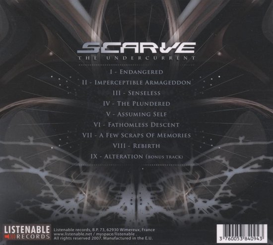 Undercurrent, Scarve | CD (album) | Muziek | bol
