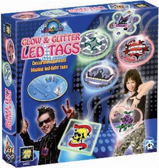 Glow & Glitter light-up tags | bol