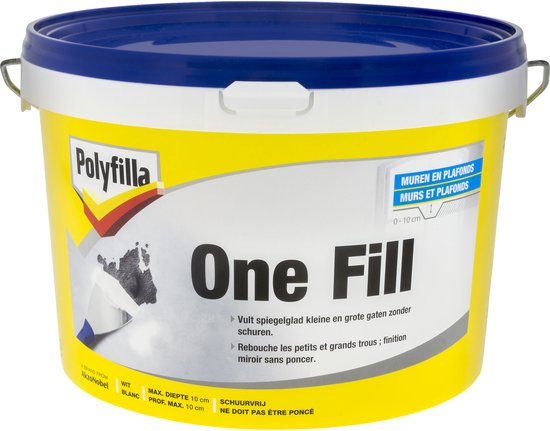 Polyfilla - One Fill - Wit - 2,5 L | bol