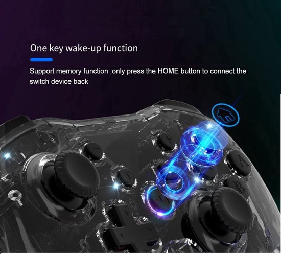 Pro Controller Draadloos - Turbo Knop -- RGB Verlichting - Geschikt ...