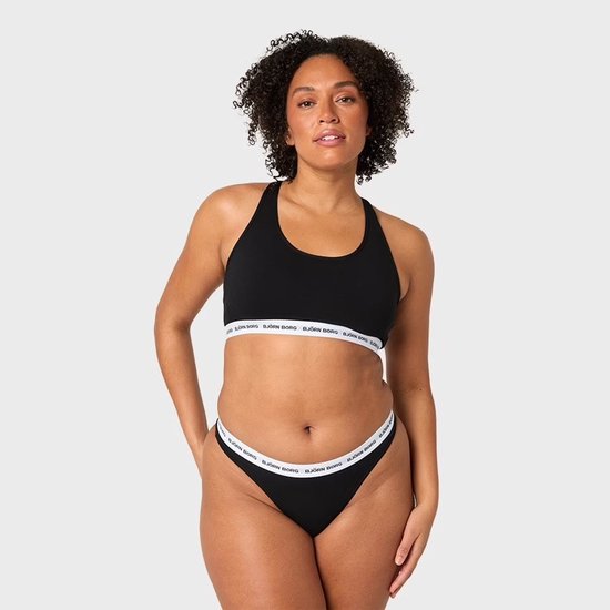 Björn Borg dames soft cotton stretch 5P strings zwart | bol