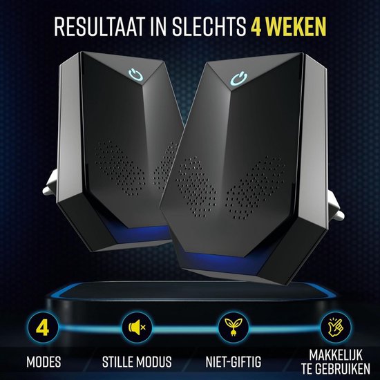 Muizenverjager - Ultrasonische Ongedierte Verjager voor binnen - Muizen ...