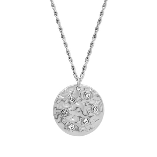 CO88 Collection - 8CN-26471 - schakelketting vrouwen hammered circel ...