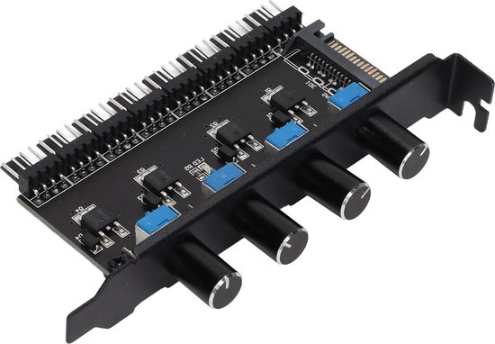 Ventilatorhub CPU-koeling 4-knops 8-kanaals Koelventilatorsplitter ...