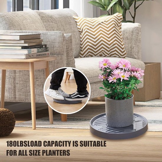 Bloempot dienblad rolbak capaciteit 81 kg diameter - 31 cm voor binnen ...