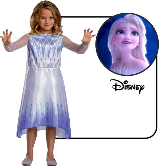 Smiffys Kostuum Jurk Kinderen -Kids tm 4 jaar- Disney Elsa Snow Queen ...