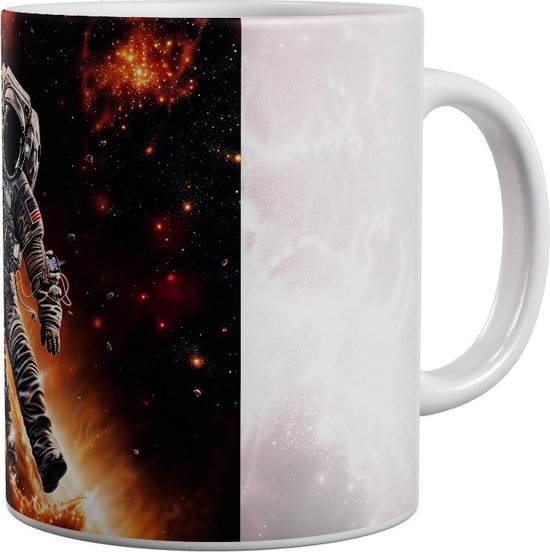 Astronaut Fire Space - Mok 440ml 440 | bol