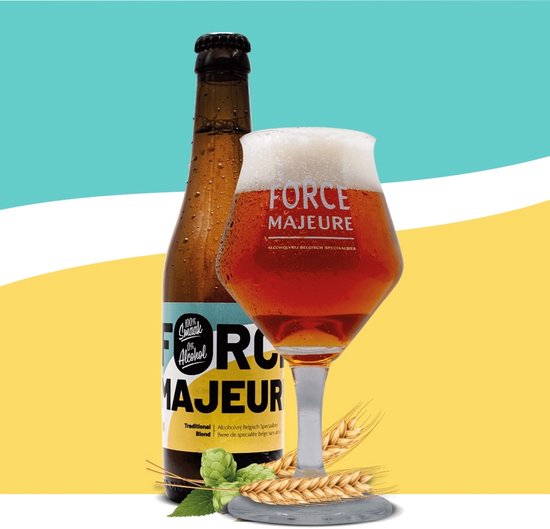 Force Majeure - Blond - Alcoholarm bier - 24x33cl | bol