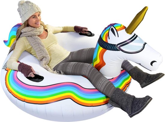 Opblaasbare wintersneeuwbuis slee voor kinderen en volwassenen ...