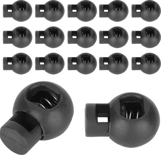 300 Stks Koord Sloten Einde Lente Stop Toggle Stoppers Bal Vorm Koord ...