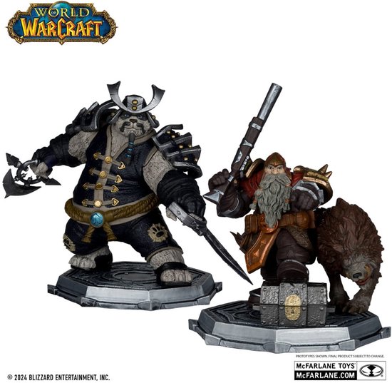 McFarlane Toys World of Warcraft PVC Statue 2-Pack 1/12 Dwarf Hunter ...