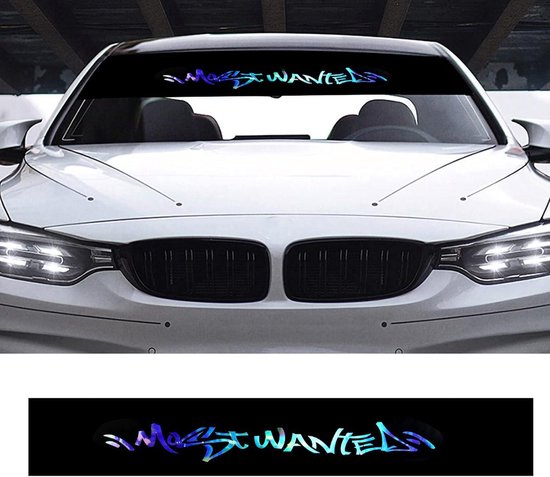 Kleurrijke reflecterende sticker auto achter raam - stijlvolle ...