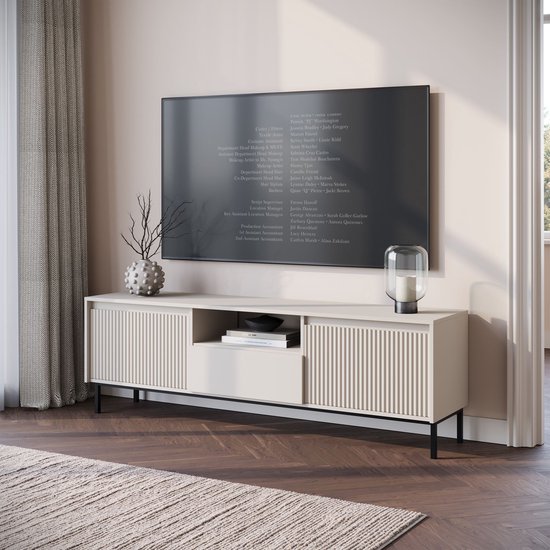 MEUBELLA TV-Meubel Orvana - Beige - Modern design - 174x40x55 cm | bol