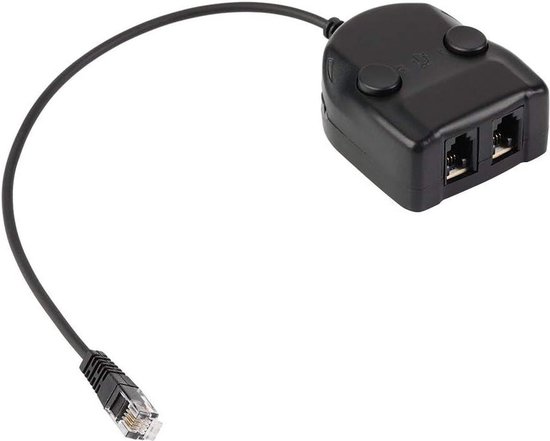 Adapter met telefoonheadset - Crystal headsetadapter voor callcenter ...