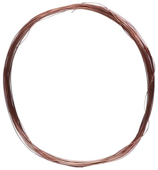 Bare T2 Copper Wire Ø 0.9mm-4mm Pure Craft Wire - Decorative Wire Coil ...