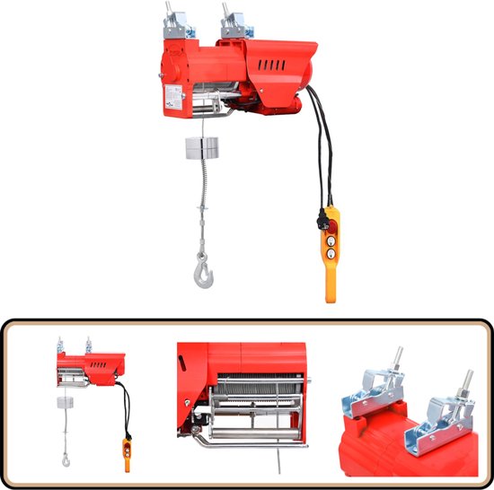 vidaXL Lier elektrisch - 1300W - 300/600kg - Hoge snelheid Elektrische Lier - Heftruck... | bol