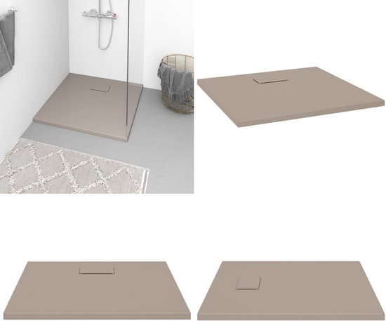 vidaXL Douchebak 90x90 cm SMC bruin - Douchebak - Douchebakken ...