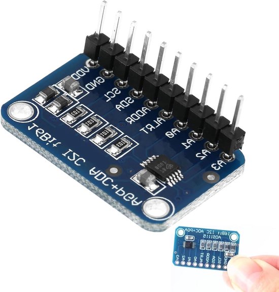 ADC Module 1pc 16 Bit I2C Development Board Analog to Digital Converter ...