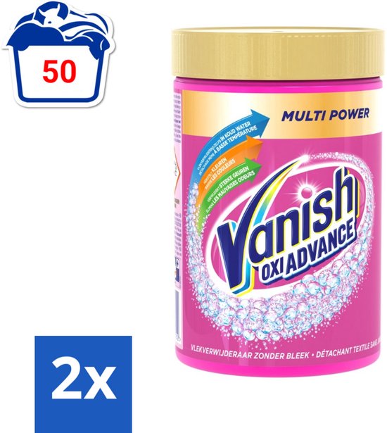 Vanish Oxi Advance - Vlekkenverwijderaar Poeder - Zonder Bleek ...