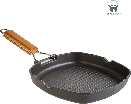 LifeStages - Grillplaat Inductie - Ecostone Grillpan - Inductie ...