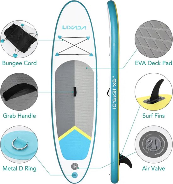 Nivard Sup Board - Opblaasbaar - Supboard - Sup Boards - Paddle - Kayak | bol