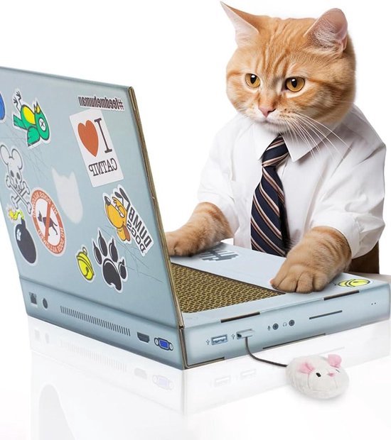 Krabmat - Krabmat voor katten van karton - kattenspeelgoed - laptop ...