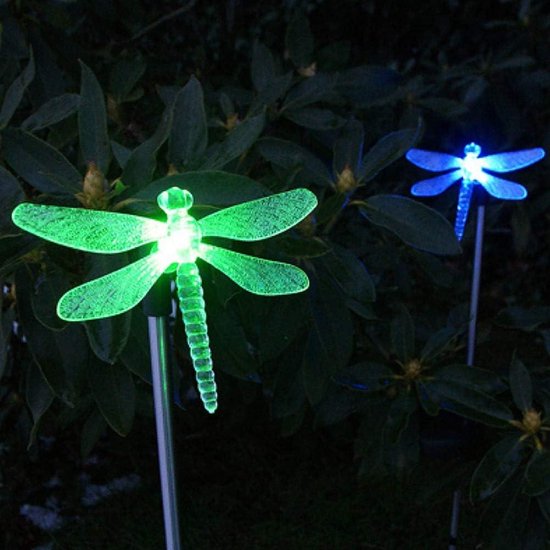 Pathway Lights 2 stuks/set Unieke Dragonfly Solar LED Gazon Licht ...