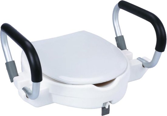 Toiletverhoger met Armleuning - Voor Ouderen - WC Verhoger - Verhoogde ...
