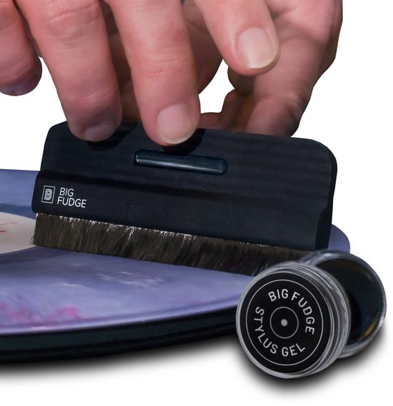 BIG FUDGE Vinyl Record Cleaner - Borstel & Stylus Gel voor Record ...