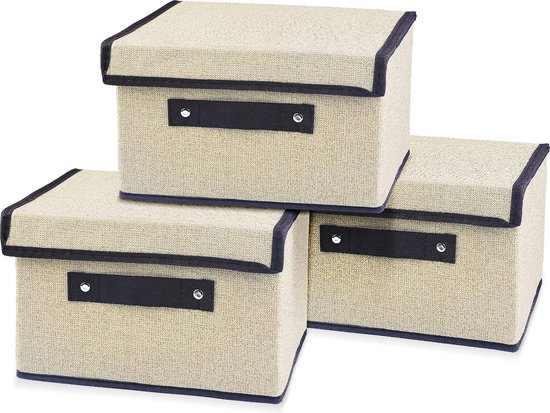 Inovra ® Stijlvolle en Praktische Opvouwbare Opbergdozen met Deksel ...