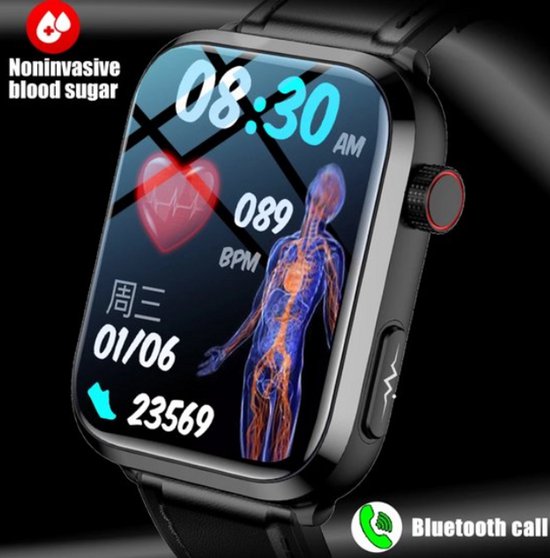 Nieuwe ECG+PPG Bluetooth Smartwatch voor Mannen – Gezondheids- en ...