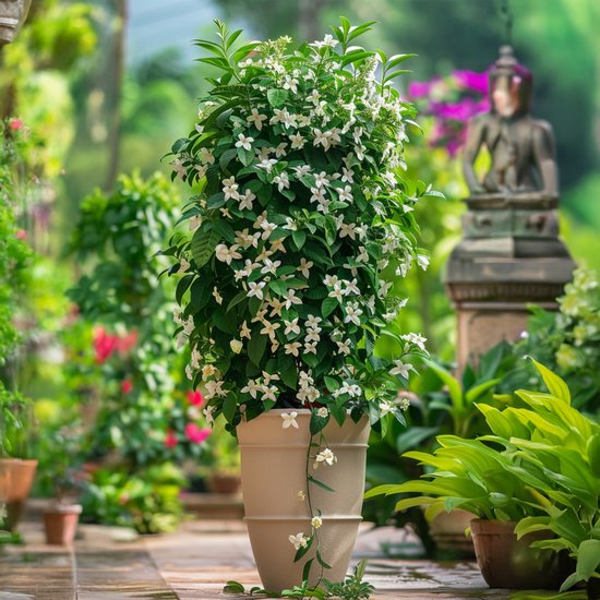 Plant in a Box - Jasminum polyanthum - Set van 2 - Jasmijn tuinplant ...