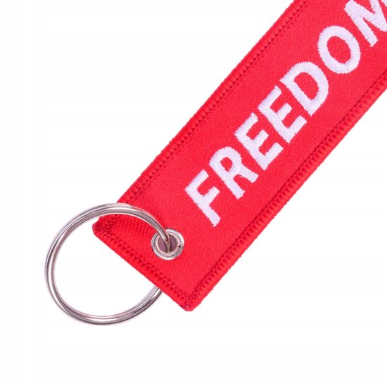 FREEDOM KEY rode sleutelhanger Origineel cadeau | bol