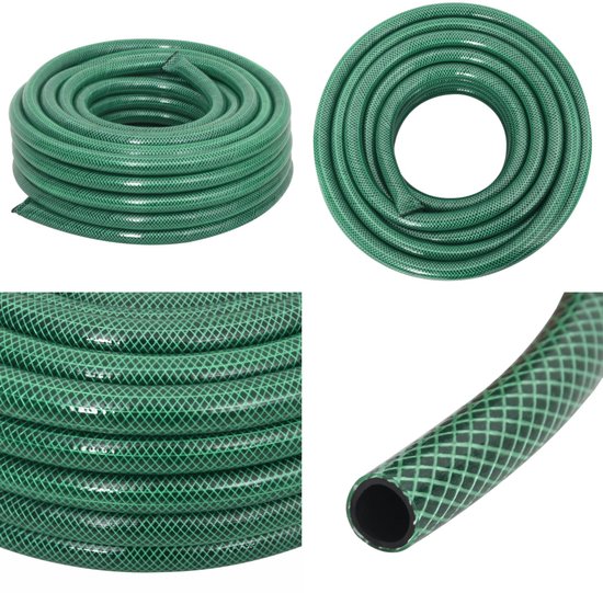 vidaXL Tuinslang 20 m PVC groen Tuinslang - Pvc Slang - Waterslang ...