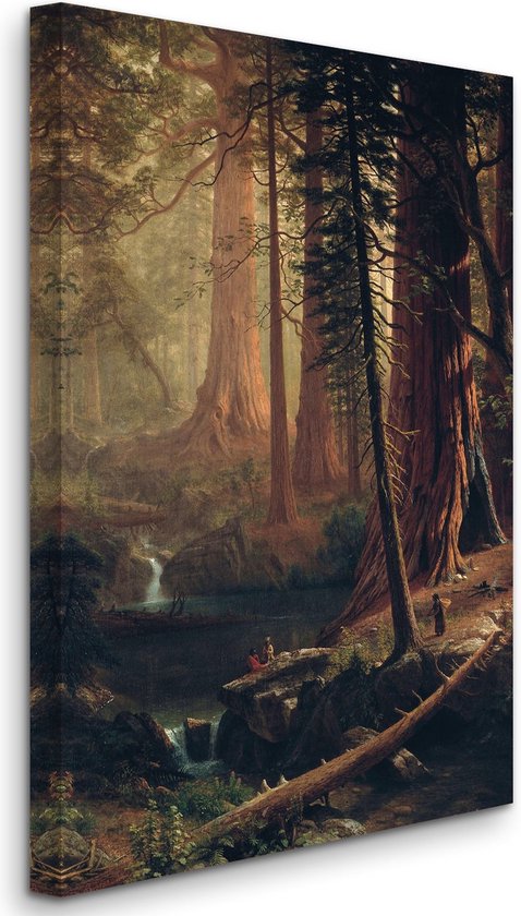 Albert Bierstadt - Giant Redwood Trees of California, Gigantische ...