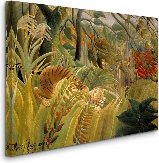 Henri Rousseau - Tiger in a Tropical Storm (Surprised!) - Tijger in een ...