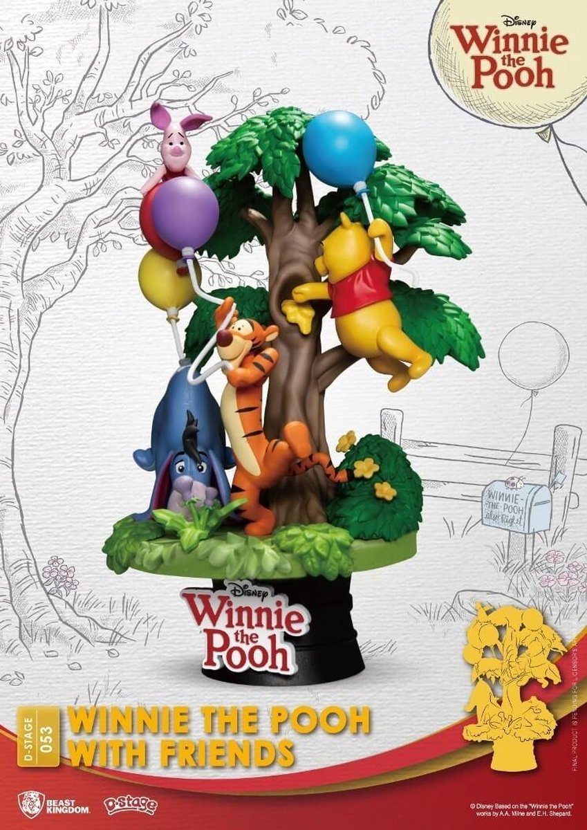 Disney Select: Winnie the Pooh - Winnie the Pooh with Friends Diorama ...