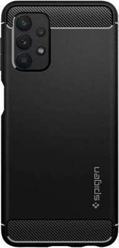 Geschikt voor Spigen - Samsung Galaxy A32 5G - Rugged Armor Telefoonhoesje - Zwart | bol