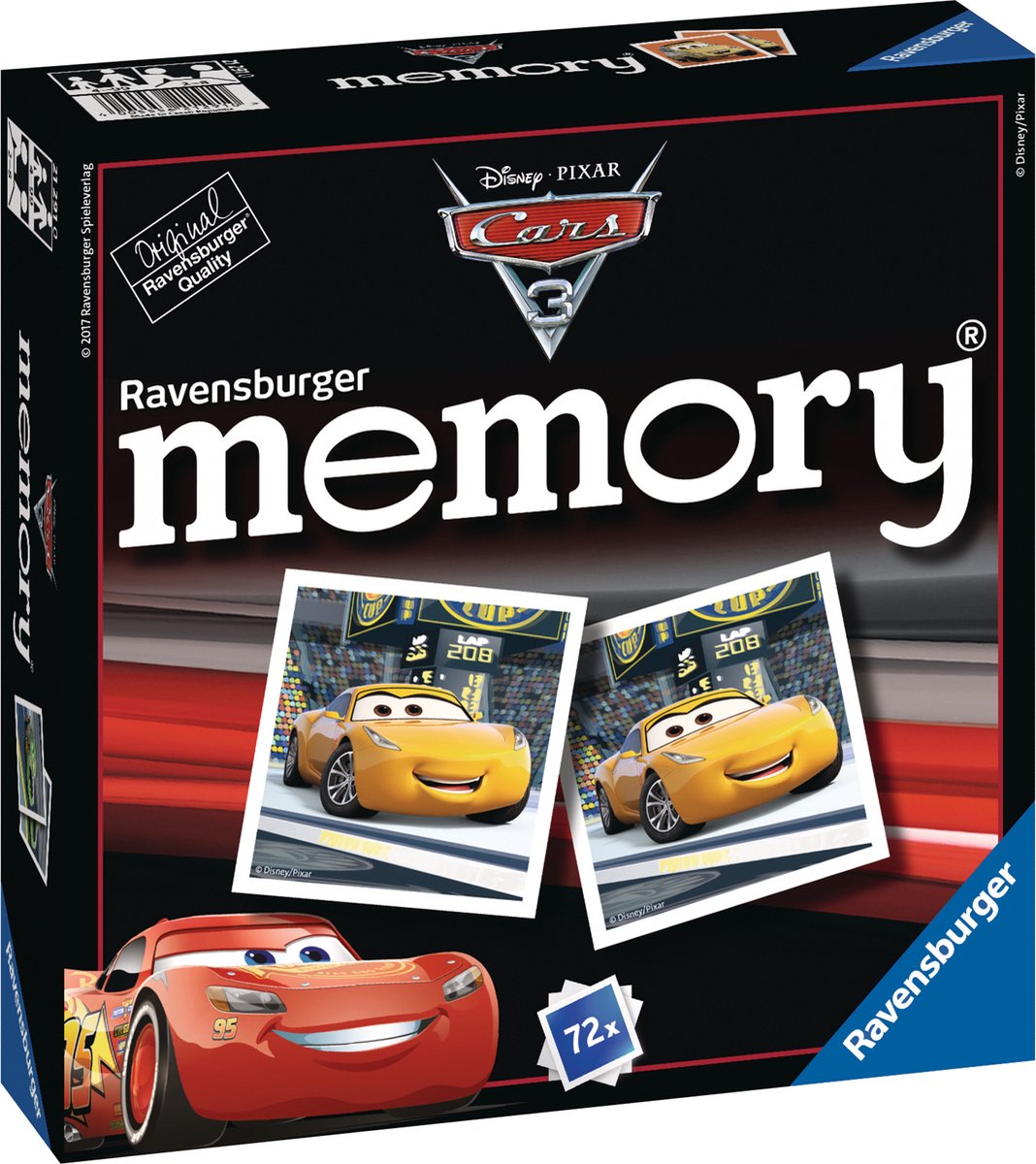 Ravensburger Disney Cars 3 memory 72 kaartjes | Games | bol.com