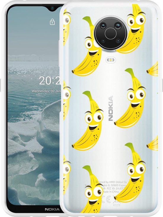 Nokia G20 Hoesje Happy Banaan - Designed by Cazy | bol.com