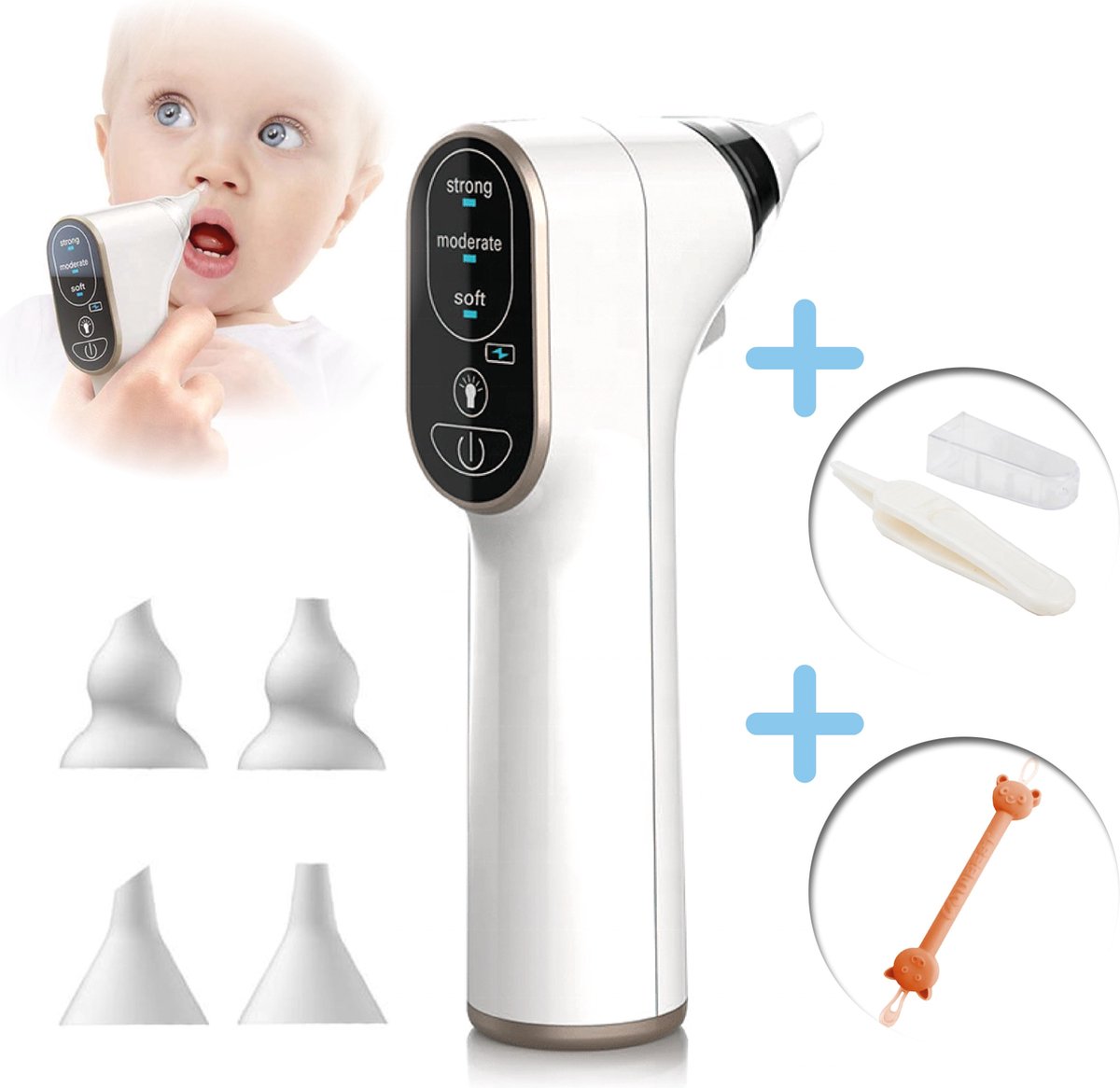 BeautyVlijt - Neusreiniger baby - Neuszuiger - Complete set - Combideal ...